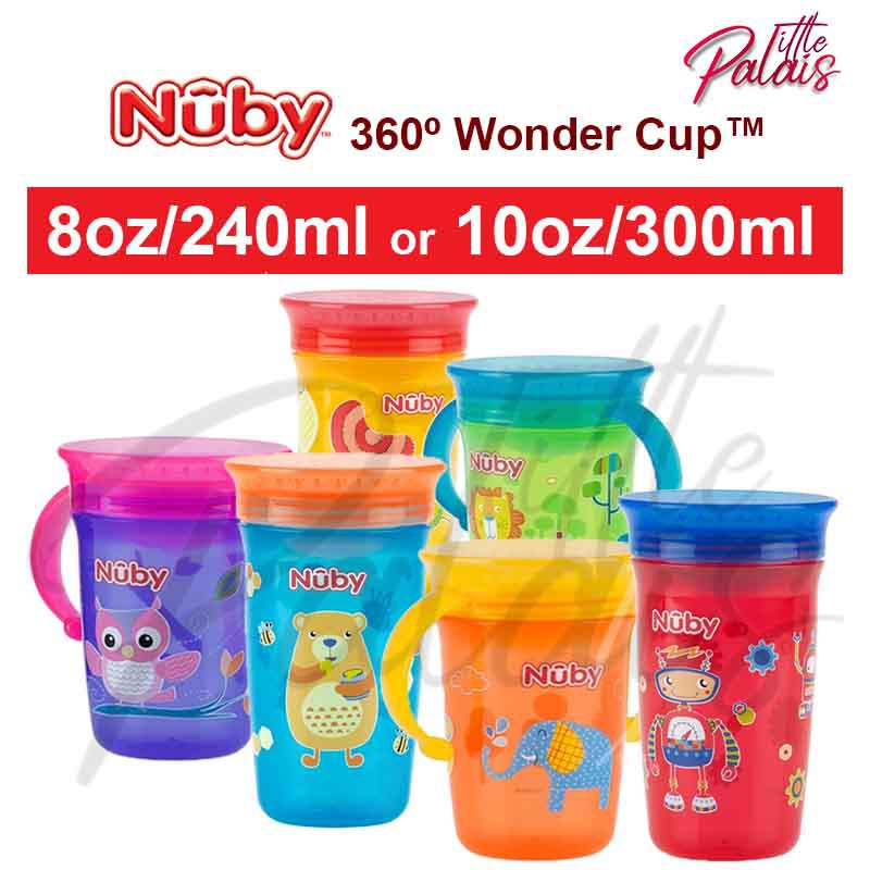 Nuby 360 Wonder Cup 8oz 10oz No Spill Training Cup Botol Air Cawan Air ...