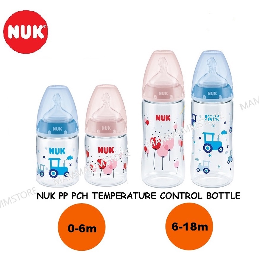 NUK 150ml / 300ml PCH PP Bottle with Temperature Control | Shopee Malaysia
