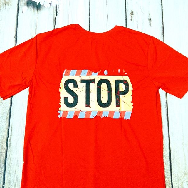 Red STOP Shirt - Premium UNISEX Men'S And Women'S T-Shirts (UNISEX PRO ...