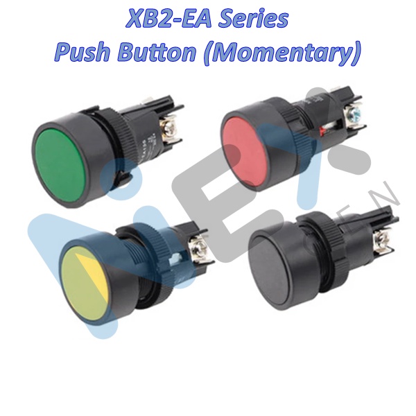 XB2-EA Series 22mm round push button momentary button flat head auto ...