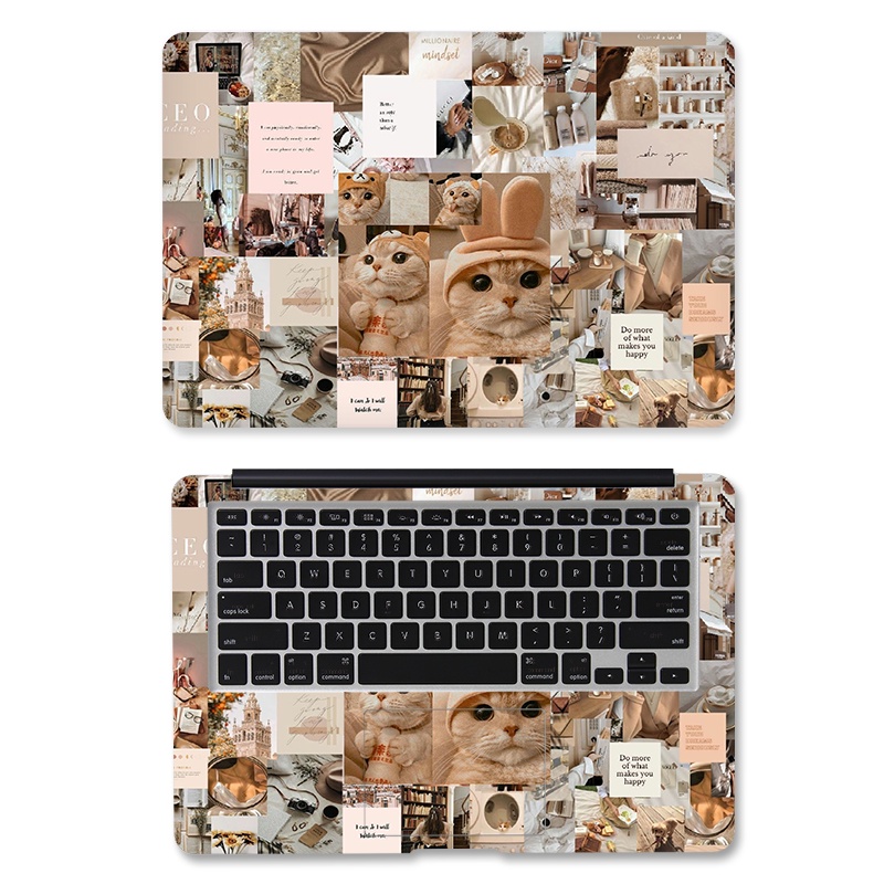 DIY Laptop Sticker Laptop Skin Stitching picture style/collage/overlay ...