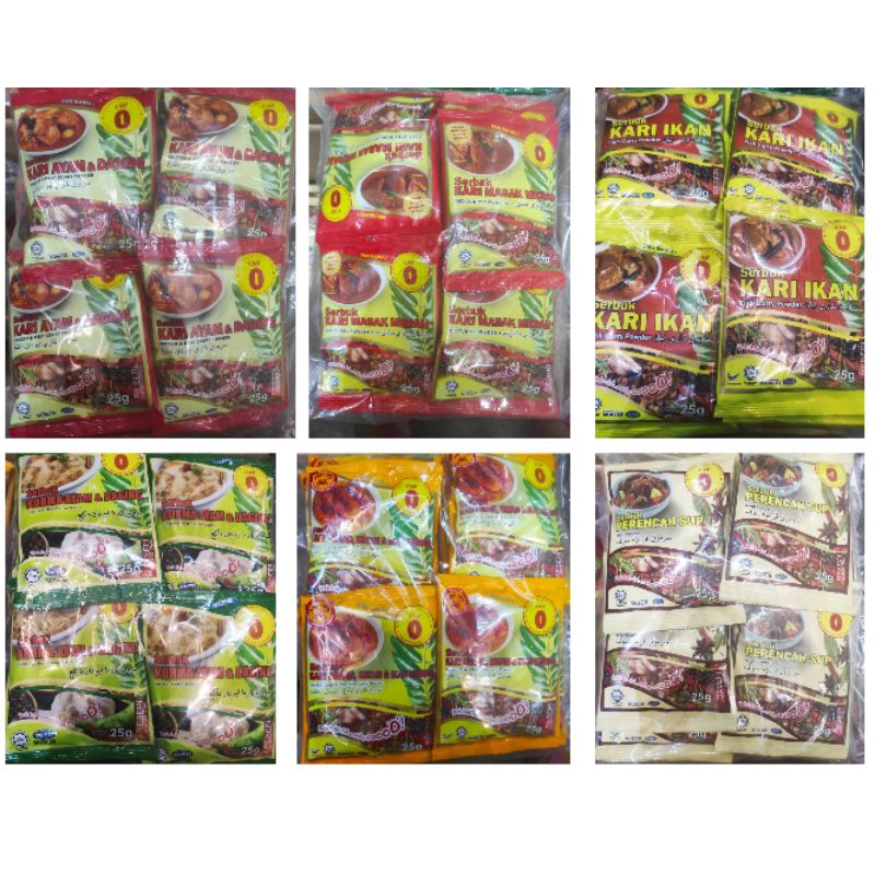 25gram SERBUK KARI CAP O | Shopee Malaysia