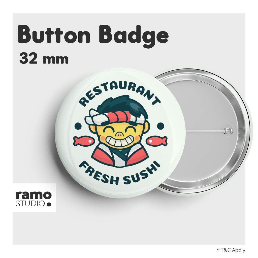 [Same Day Shipping] Premium BUTTON BADGE 32MM PIN \ Custom Design \ NO ...