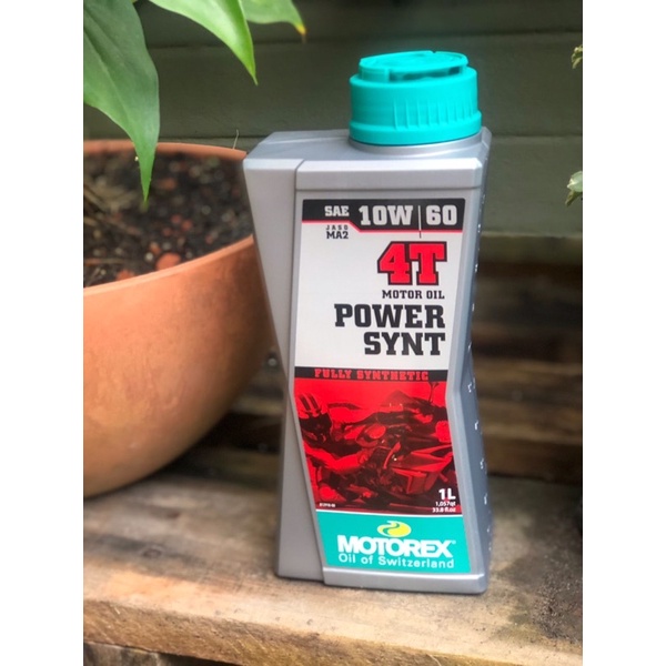 MOTOREX 10W60 FULLY SYNTHETIC- POWER SYNT 4T SAE 10W/60 MA2 | Shopee Malaysia