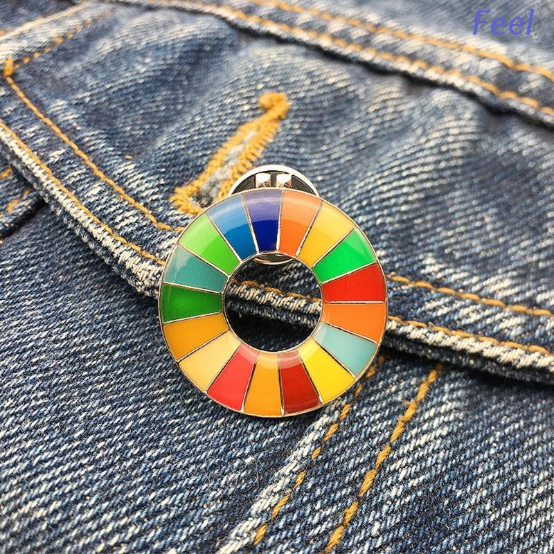 Feel The Sustainable Development Goals Brooch United Nations SDGs ...