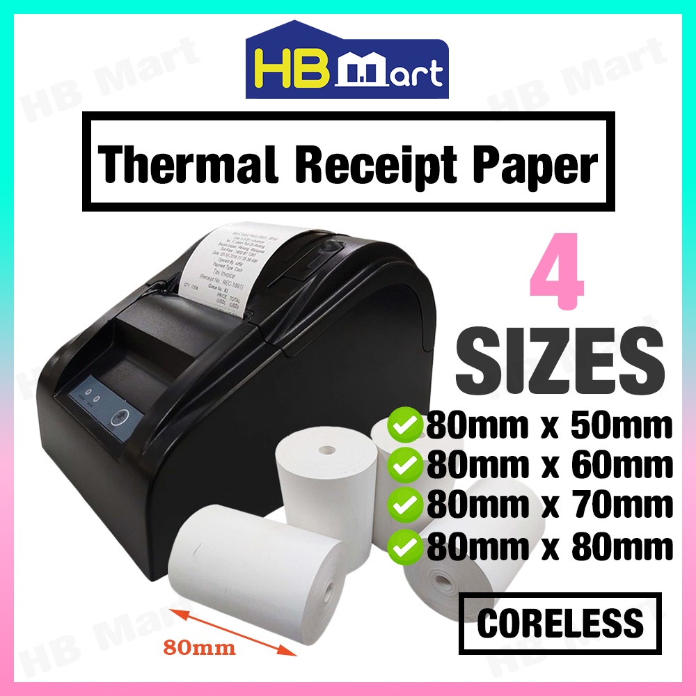 80mm Thermal Paper Thermal Receipt Paper Roll POS Receipt Foodpanda ...