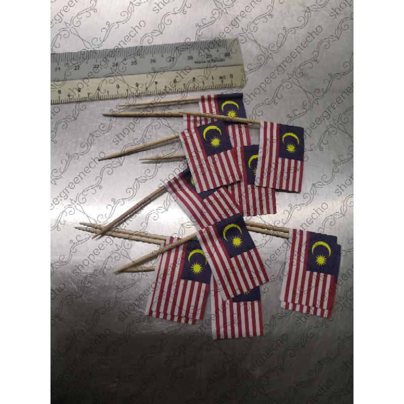 merdeka flag bendera 2.5inch cupcake topper (10pcs) | Shopee Malaysia