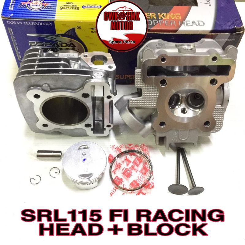 SRL115 FI RACING HEAD BLOCK SET.. | Shopee Malaysia