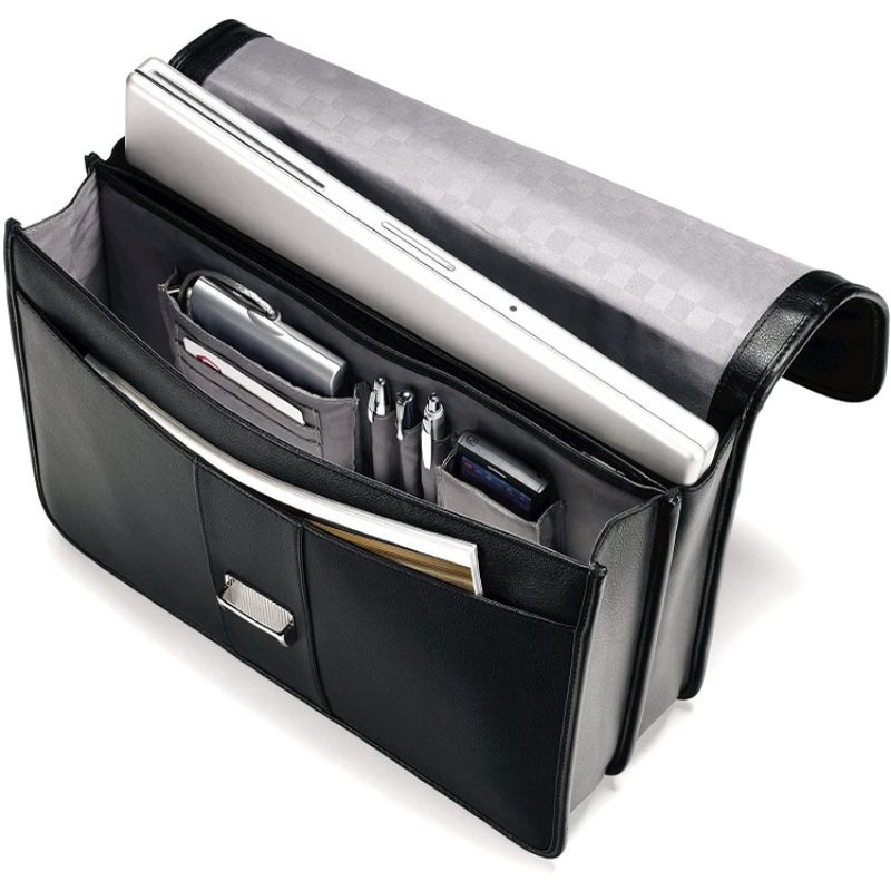 **READY STOCK**Samsonite Leather Flapover Briefcase | Shopee Malaysia