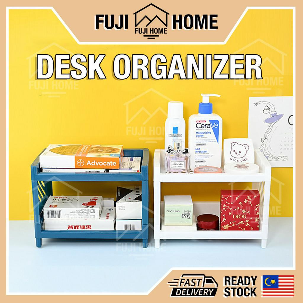 🏠READY STOCK🏠Ins Style 2 Tier Desktop Storage Drawer Desk Organizer ...