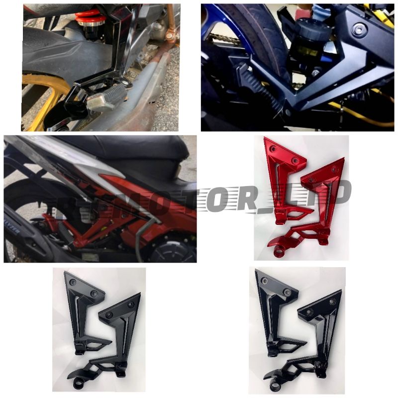 YAMAHA LC135 4S 5S V2 V3 V4 V5 V6 V7 Rear Footrest Bracket Foot Rest Bracket Belakang HOLDER ...