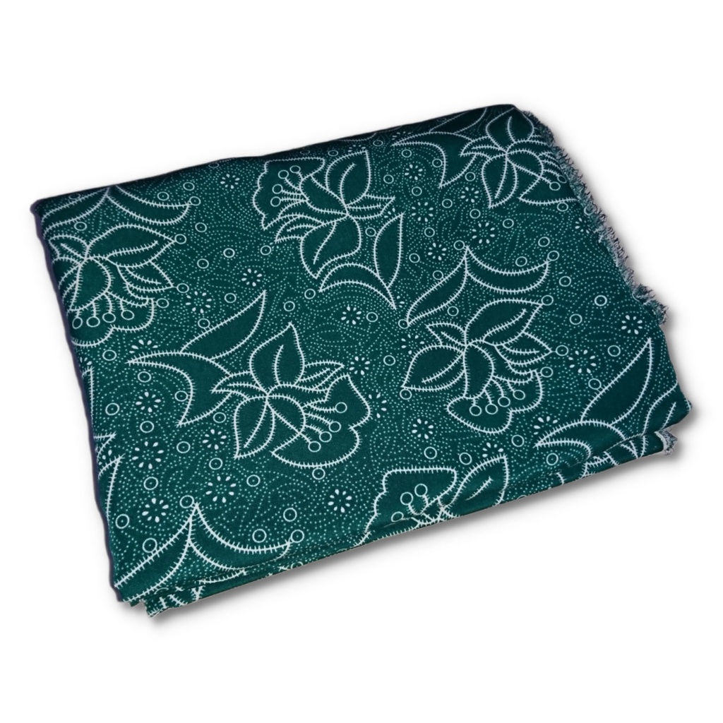 HIJAU Pkk Green National Batik Fabric 2 Meters | Shopee Malaysia