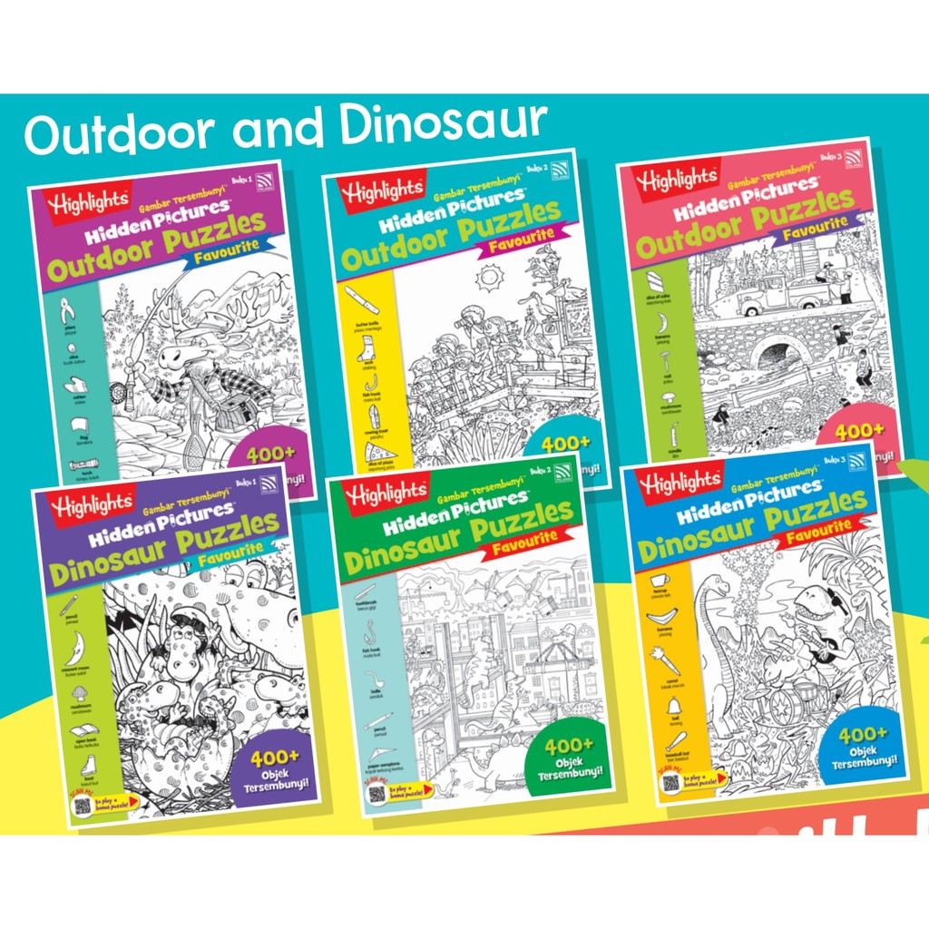 Hidden Pictures Dinosour Puzzles & Outdoor Puzzles (BI-BM Version ...