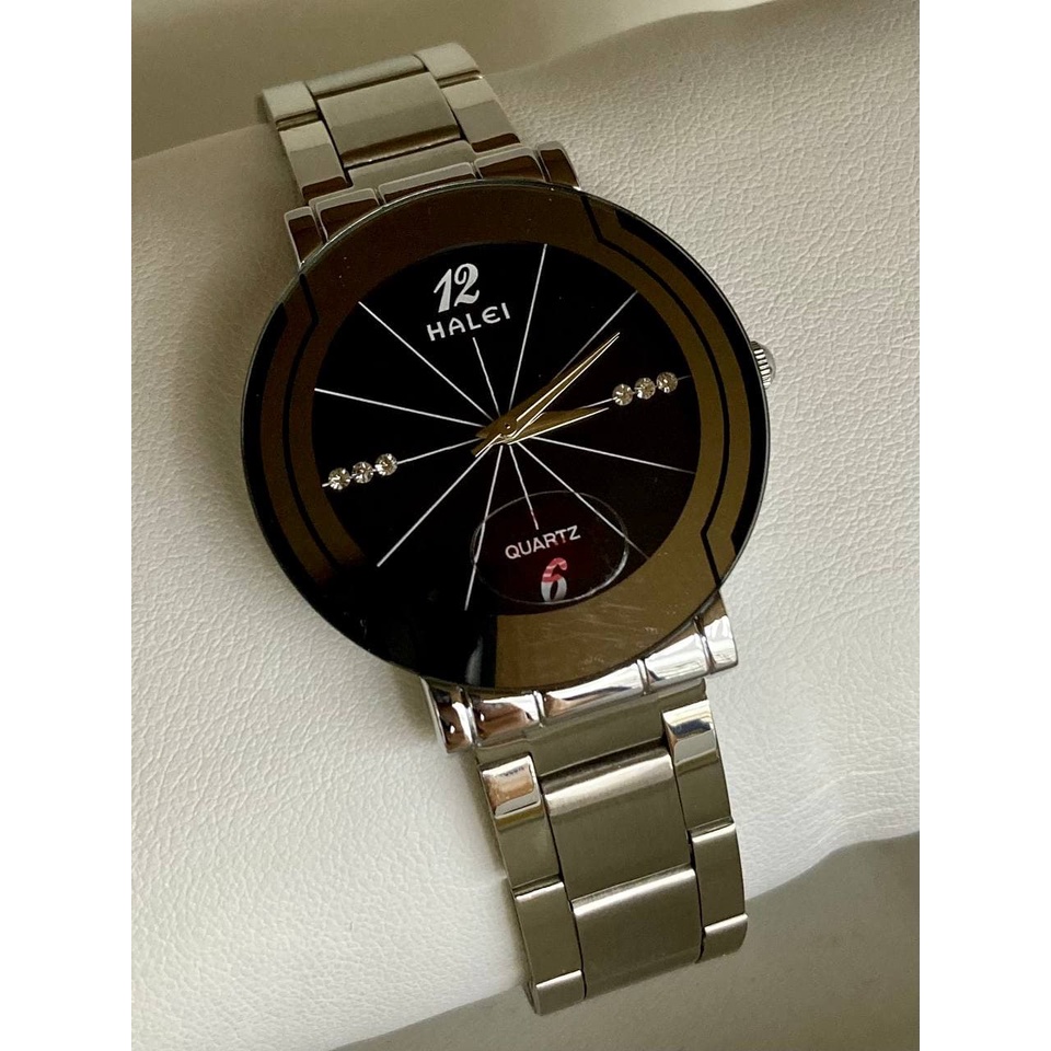 NEW WATCH 100% original Silver Analog Halei Man Watch FREE GIFT BOX ...