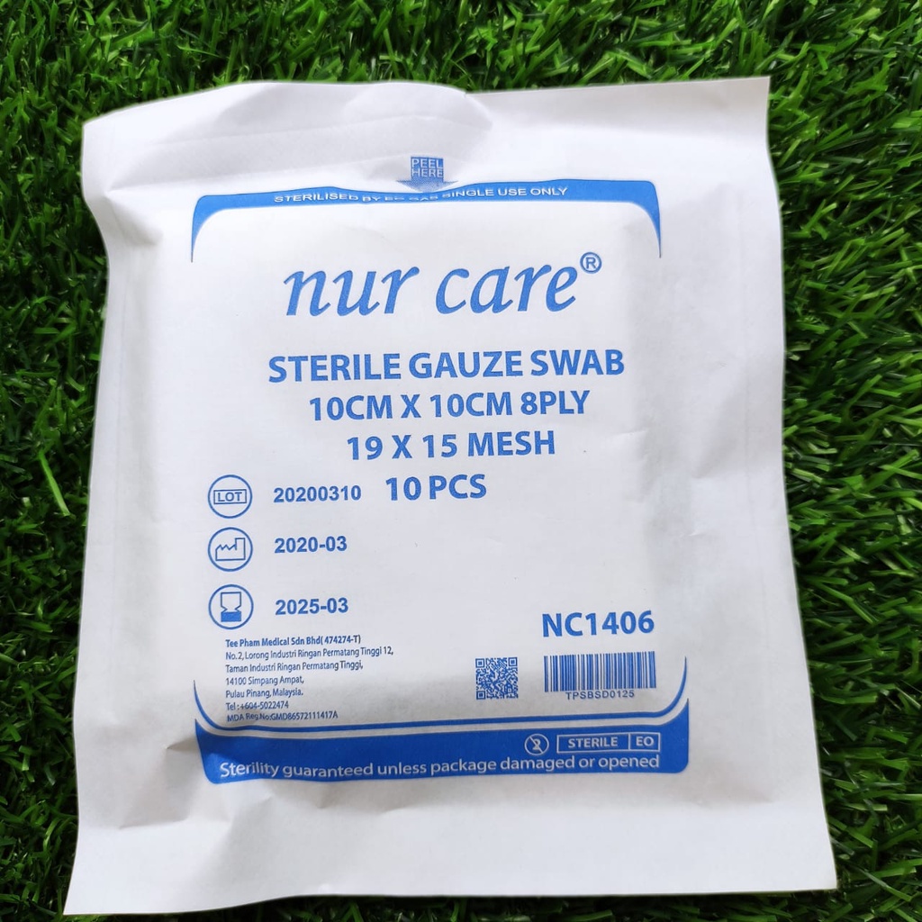 NURCARE STERILE GAUZE SWAB 8PLY 10 PIECE | Shopee Malaysia