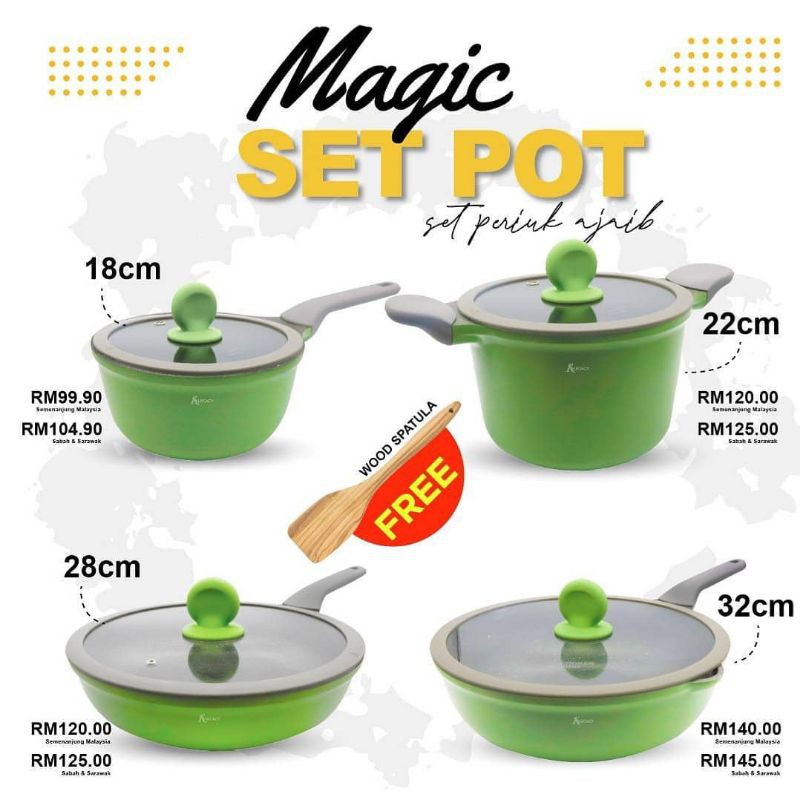 [🔥READY STOCK🔥] Periuk Magic Set Pot As Legacy | Shopee Malaysia