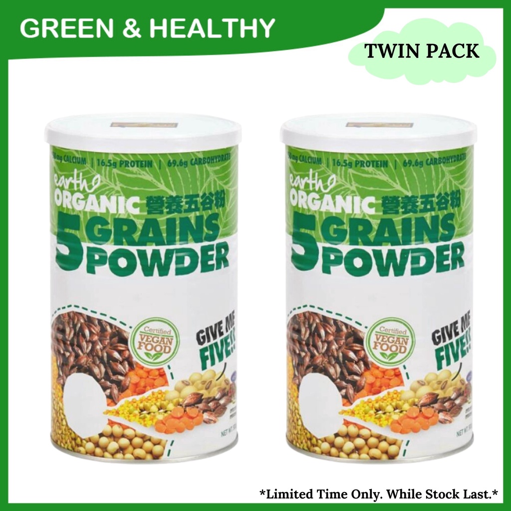[Twin Pack] Earth Living Organic 5 Grains Powder 有机营养五谷粉 (500g x 2) | Shopee Malaysia