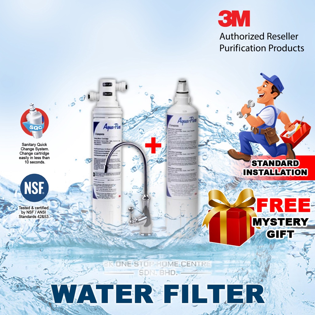 (BUNDLE) 3M AP EASY COMPLETE DRINKING WATER FILTER + 3M C-COMPLETE / C ...