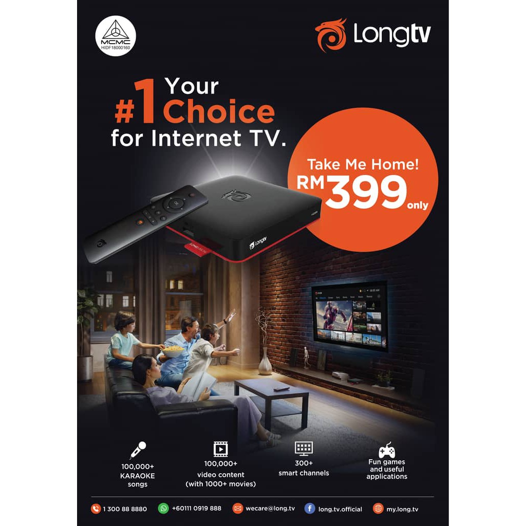 Original Louie Smart tvbox#Long tv box | Shopee Malaysia