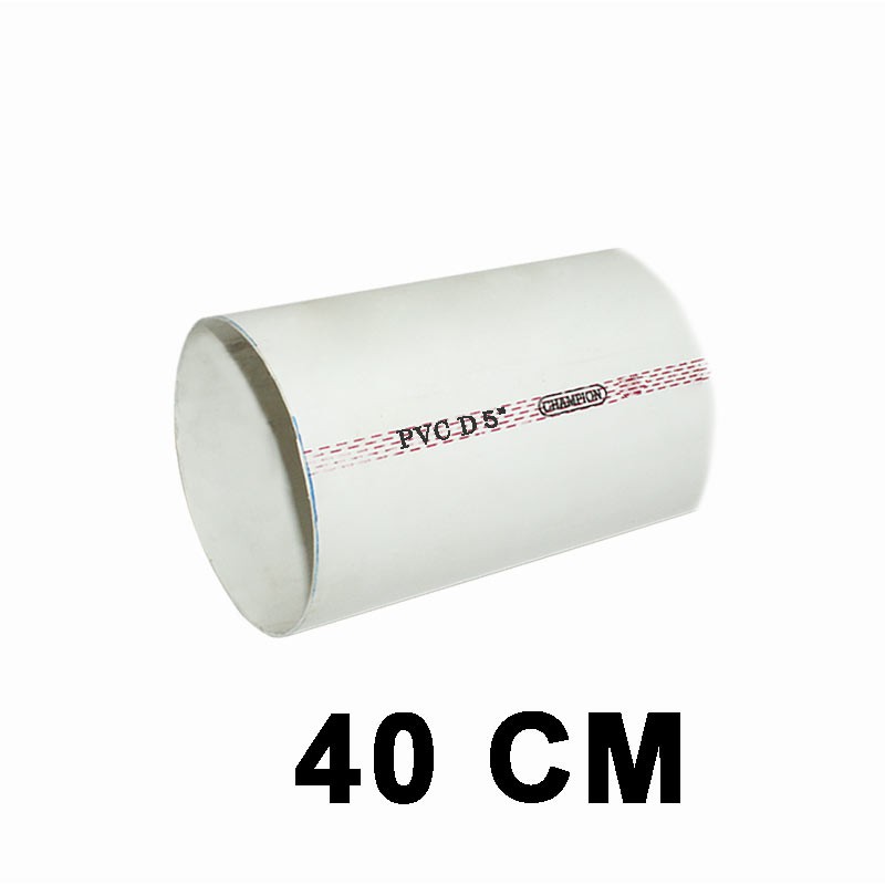 EELIC PIA-PVC5I PVC PIPE SIZE 5 INCH LENGTH 40 CM WATER Drain PIPE AND ...
