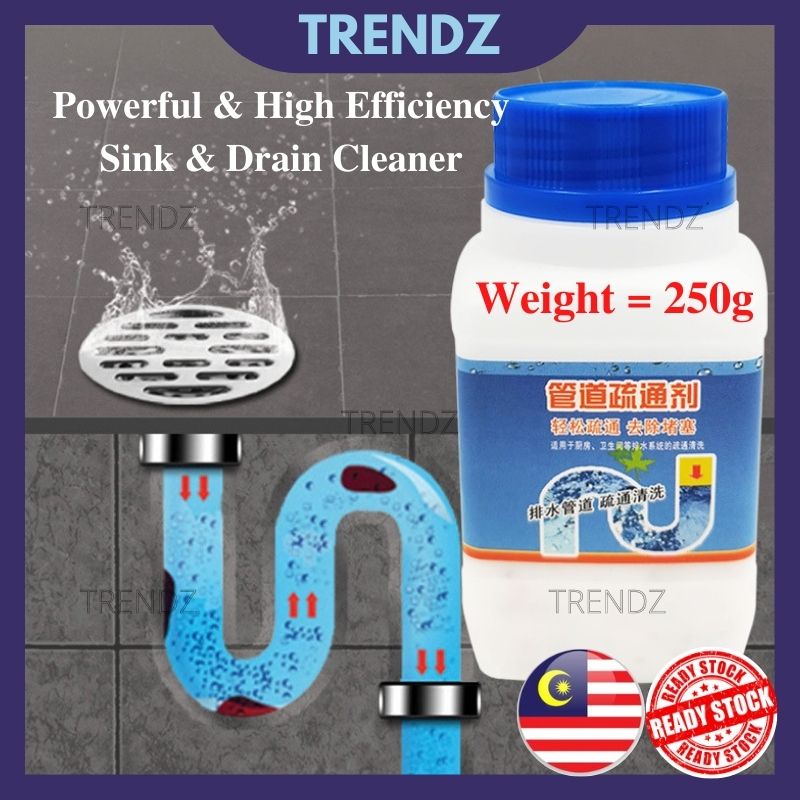 Sink Drain Pipe Cleaner Clog Remover Powerful & High Efficiency Ubat ...