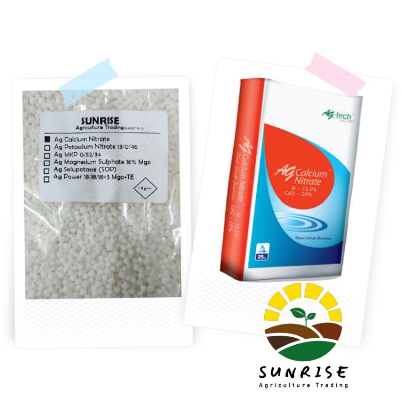 1kg AG Calcium Nitrate CN Fertitrade Water Soluble Fertilizer (Repack ...