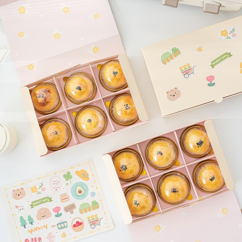 [CLEARANCE] Mid Autumn Mooncake 6 Cavity Baking Packing Box Gift Box ...