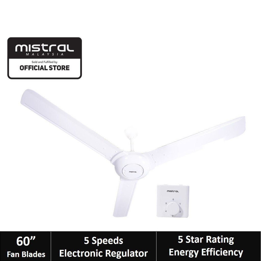 Mistral Ceiling Fan (2 Units) MCF60AM | Shopee Malaysia