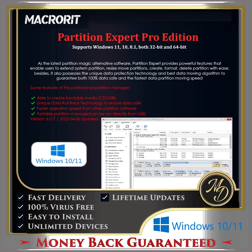 Macrorit Partition Expert 8.1.3 with License (Lifetime Full Version for ...