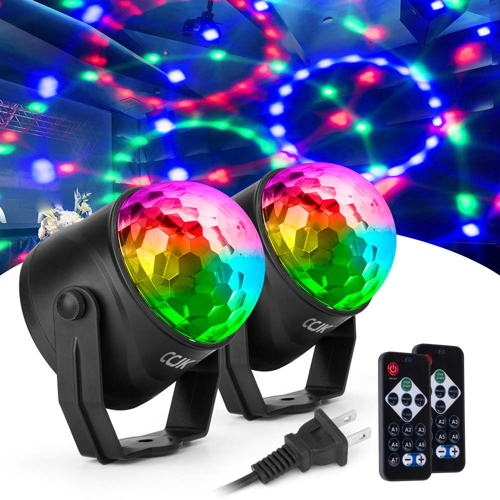 RGB LED Crystal Magic Ball Music Sensitive Sync Stage Effect Lighting ...