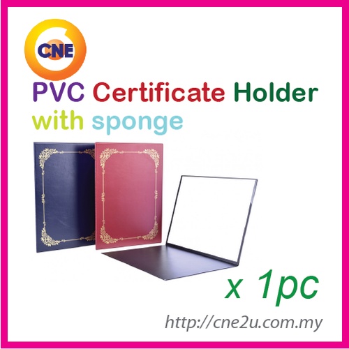 PVC CERTIFICATE CERT HOLDER/FOLDER A4 WITH SPONGE | Shopee Malaysia