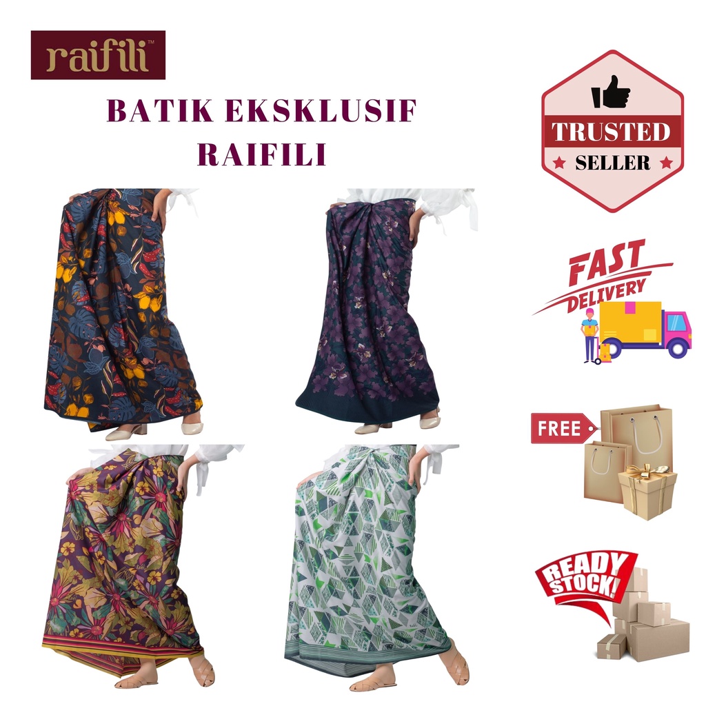 Raifili Eksklusif Batik Embun Batik Lembut Corak Batik Bergaya Dengan ...