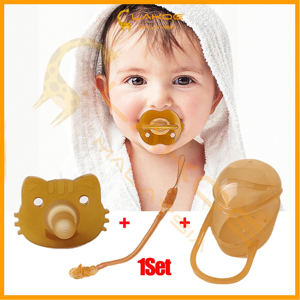 lakoe Pacifier Penenang Baby Silicone Soothie pacifier Set with storage ...