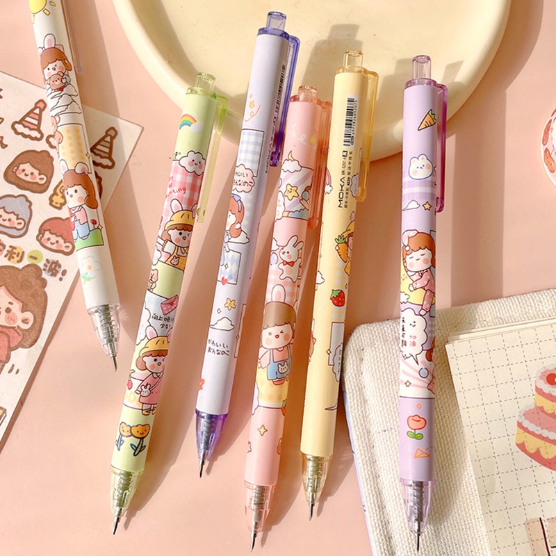 Cartoon Pattern Retractable Pencil Graver Student Safe DIY Paper Cutter ...