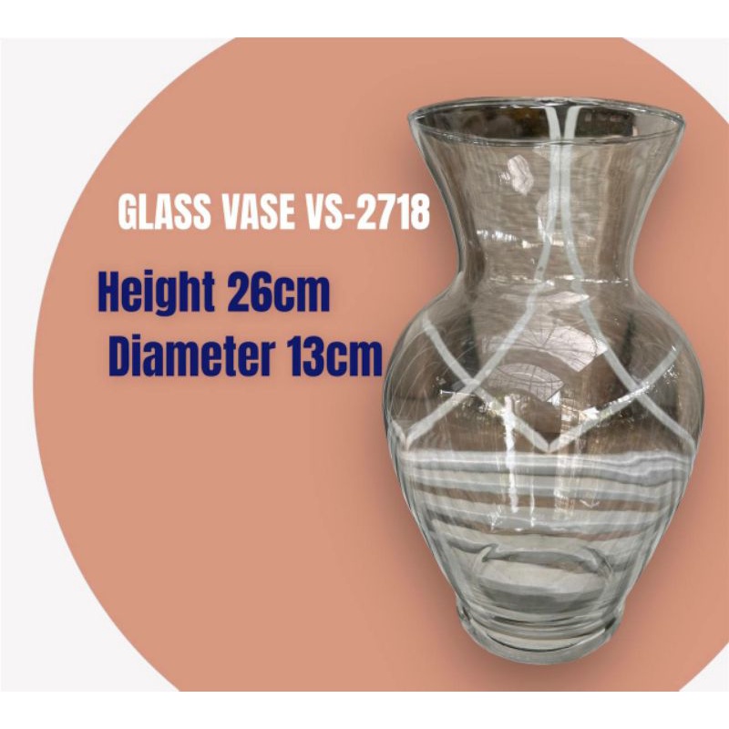 SWS-GLASS VASE VS-2718 | Shopee Malaysia