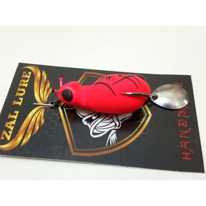 MERAH Soft FROG SOFT RED ANTS DOBLE HOOK KENZI BLACK | Snakehead FISH ...