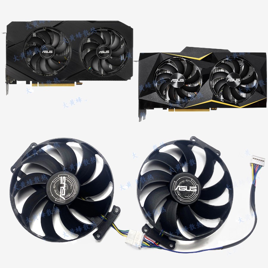 ASUS RTX2070 2060 GTX1660 DUAL graphics fan FDC10H12S9-C T129215BU ...