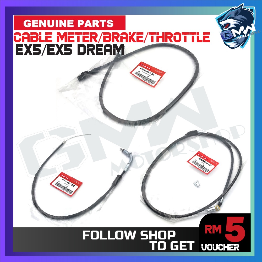 CABLE THROTTLE MINYAK/CABLE METER SPEEDO/CABLE CLUTCH HONDA EX5 EX5 DREAM GENUINE PARTS | Shopee ...