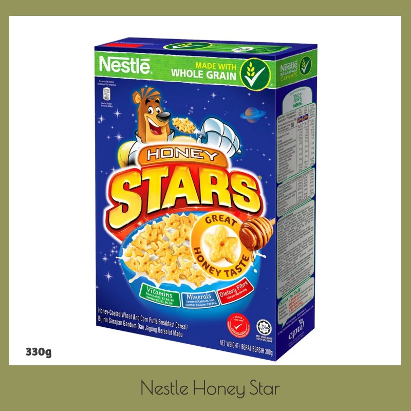 Nestle Whole Grain Breakfast Cereal Honey Stars 300g | Shopee Malaysia