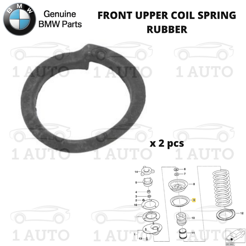 GENUINE BMW PARTS FRONT UPPER COIL SPRING RUBBER BMW E30 E34 E32 E36 ...