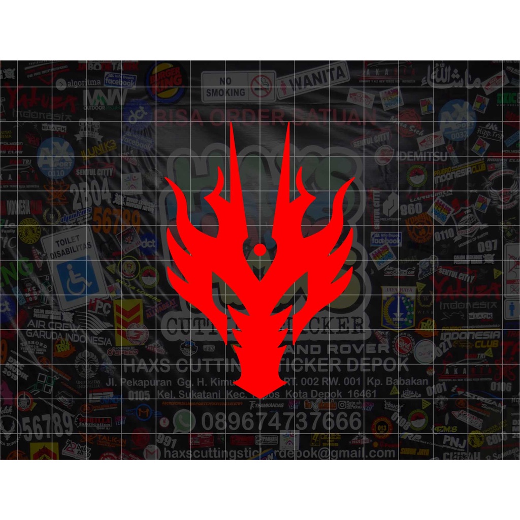 Kamen Rider Ryuga Logo Cutting Sticker Size 5,5 Cm | Shopee Malaysia