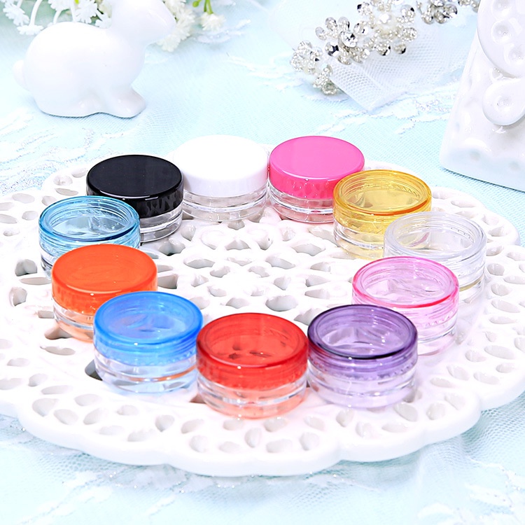 plastic containers cosmetic container plastic bottle 5ml round shape ...