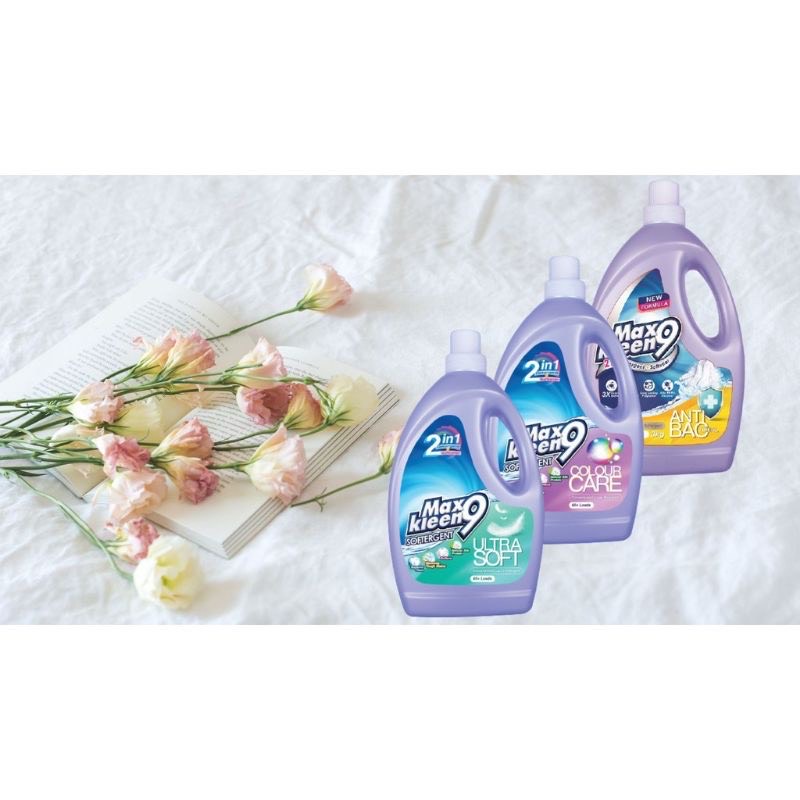 MAXKLEEN 9 LIQUID DETERGENT + SOFTENER ( 2 IN 1 ) 3KG | Shopee Malaysia