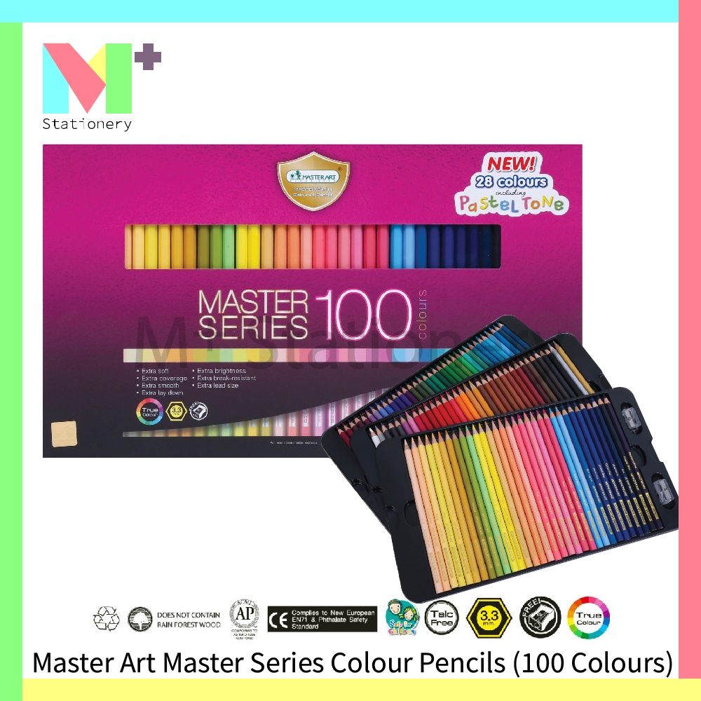 Master Art Master Series Coloured Pencils 24 / 36 / 48 / 60 / 72 / 100 ...