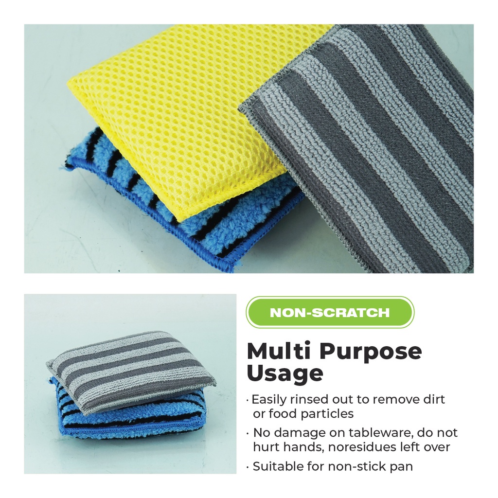 SO CLEAR NON-SCRATCH Microfibre Stiff Fiber/Hypo-Allergenic/Polish ...