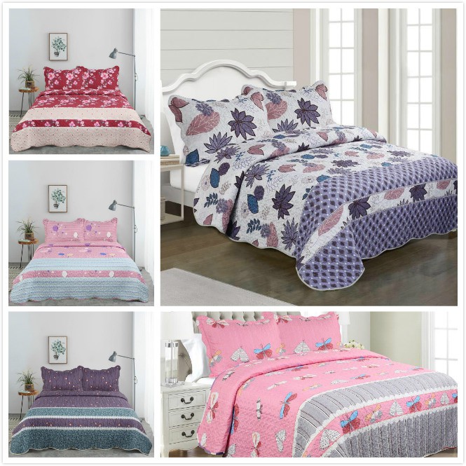SALE!!! Cadar Patchwork Set 3 IN 1 / Queen Size | Shopee Malaysia
