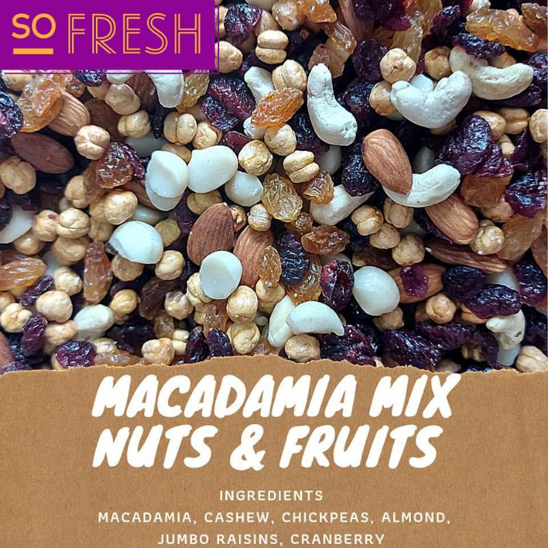 (PM COD) MACADAMIA MIX NUTS & FRUITS / KACANG CAMPUR MACADAMIA DAN ...