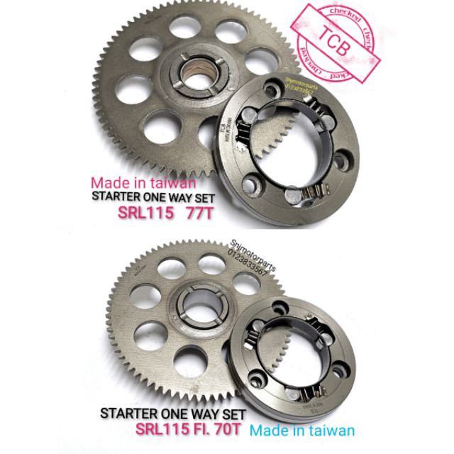 JLM SRL115 SRL115 FI LAGENA115 FI STARTER ONE WAY SET MADE IN TAIWAN ...