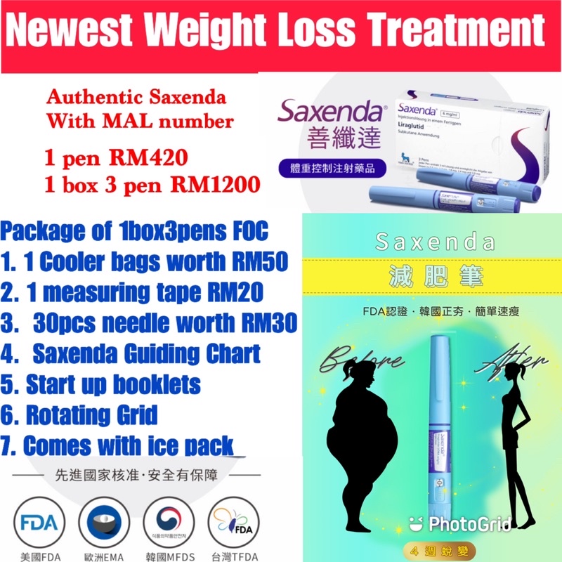 saxenda slimming injection pen | Shopee Malaysia