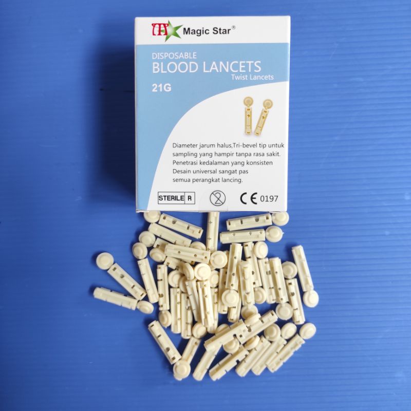 Magic Star 21G cupping needle / blood lancet | Shopee Malaysia